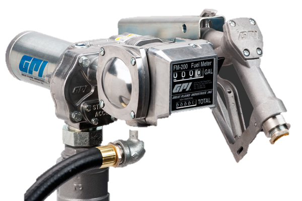 GPI® M-150S Electric Gear Pump/FM-200 Mechanical Gallon Fuel Meter ...