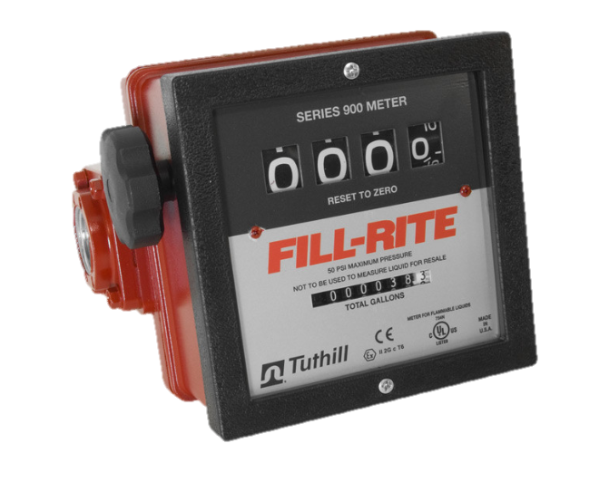 Fill-Rite 901CL 1" 4 Wheel Mechanical Liter Meter - National Petroleum ...
