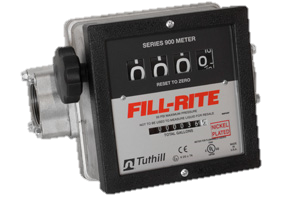Fill-Rite 901CLN1.5 1.5" Nickel Plated 4 Wheel Mechanical Liter Meter ...