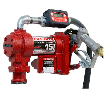 Fill Rite FR1219H 12 VDC Pump with In-line Digital Turbine Meter ...