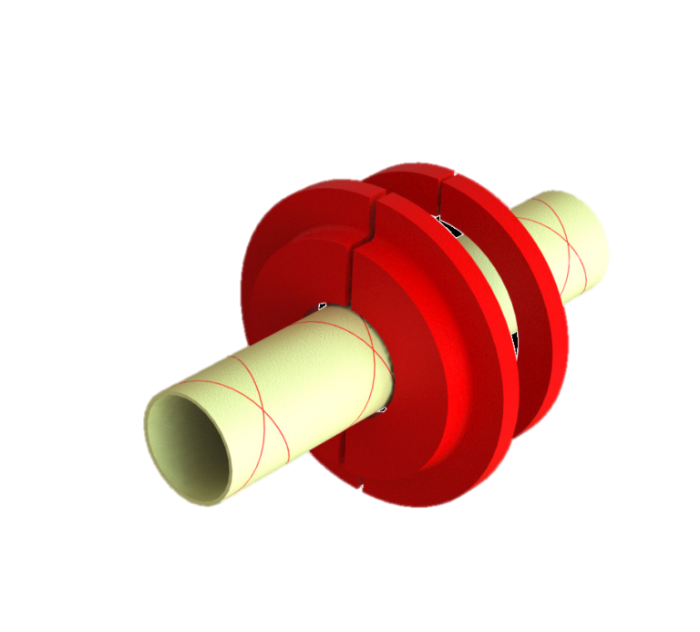 Bravo Split FRP Retrofit Entry Fitting for Conduit Rigid Pipe, 3/4 ...