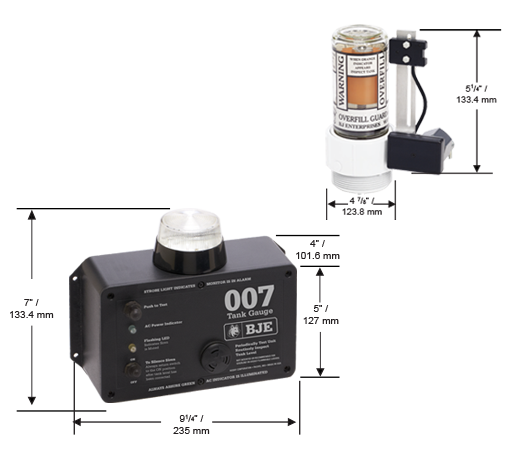 BJE DEF 007 Tank Alarm with Overfill Gauge - National Petroleum Equipment