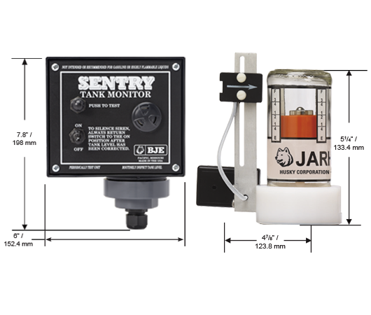 BJE DEF Sentry Tank Alarm with Jarhead Gauge, 12V - National Petroleum ...