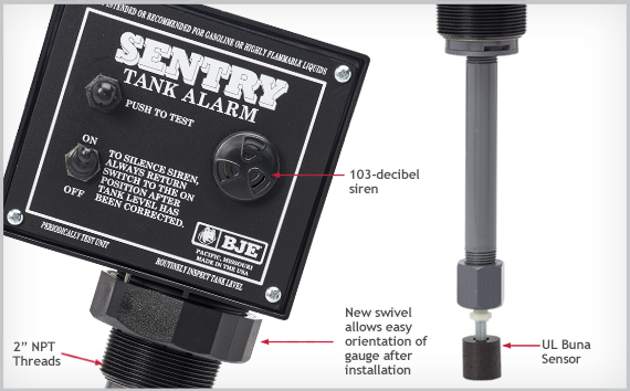 BJE Sentry High or Low Tank Alarm - National Petroleum Equipment