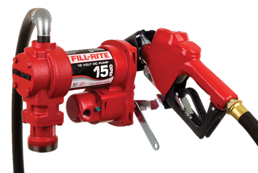 Fill Rite FR1210HA 12 Volt DC Pump with Hose and Automatic Nozzle ...