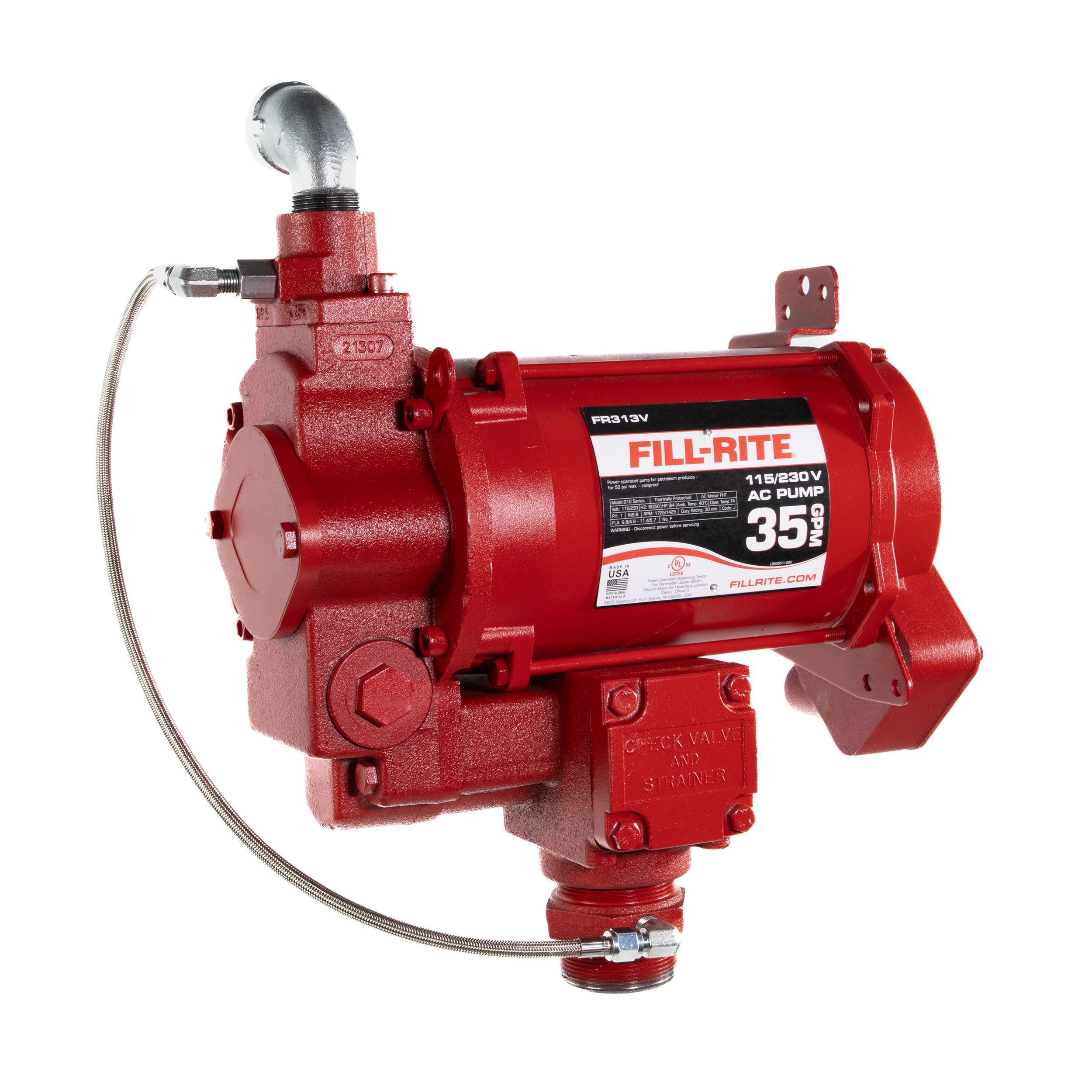 Fill Rite FR313V 115/230V AC 35 GPM Fuel Transfer Pump - National ...