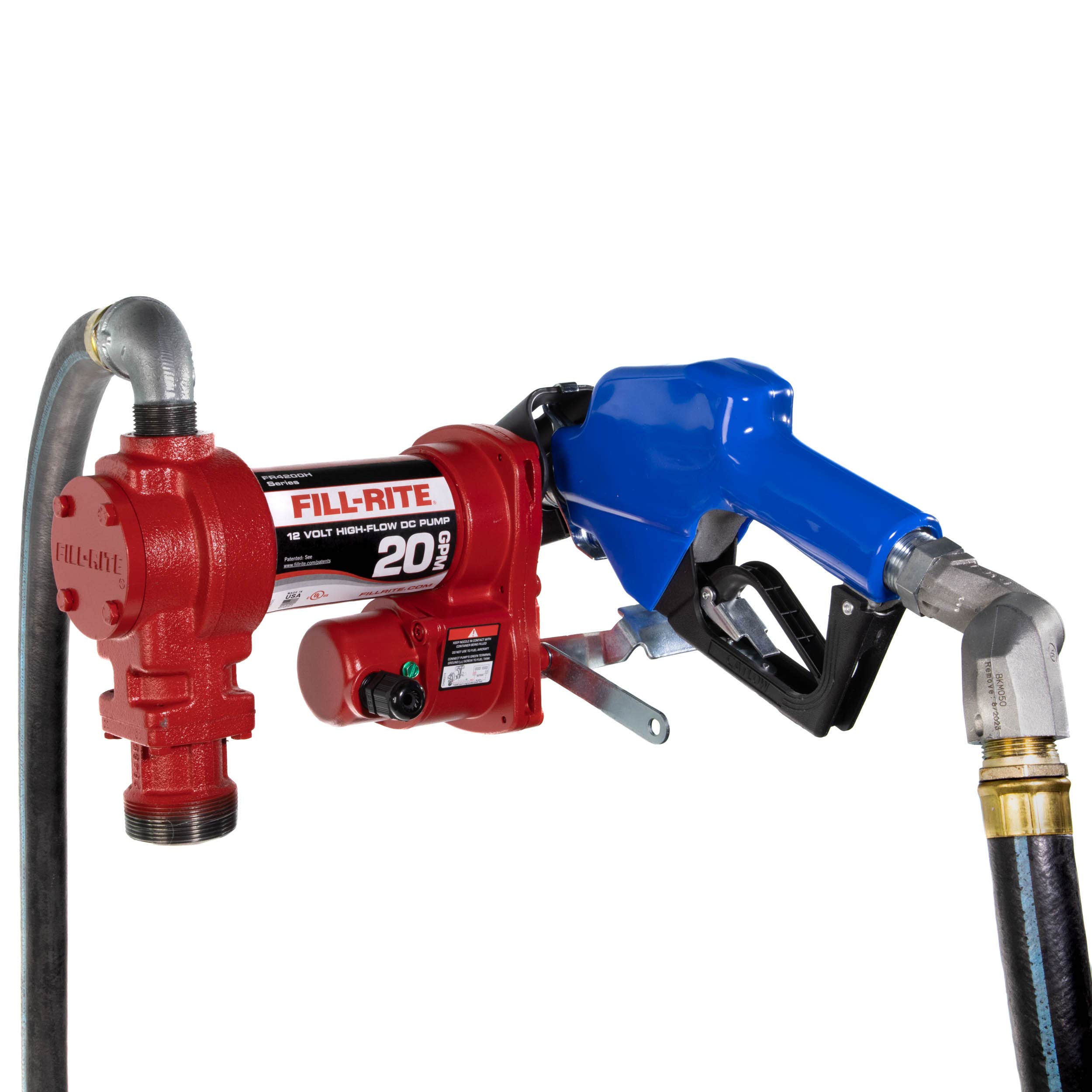 Fill Rite FR4210HARC 12V DC 20 GPM Fuel Transfer Pump with Nozzle ...