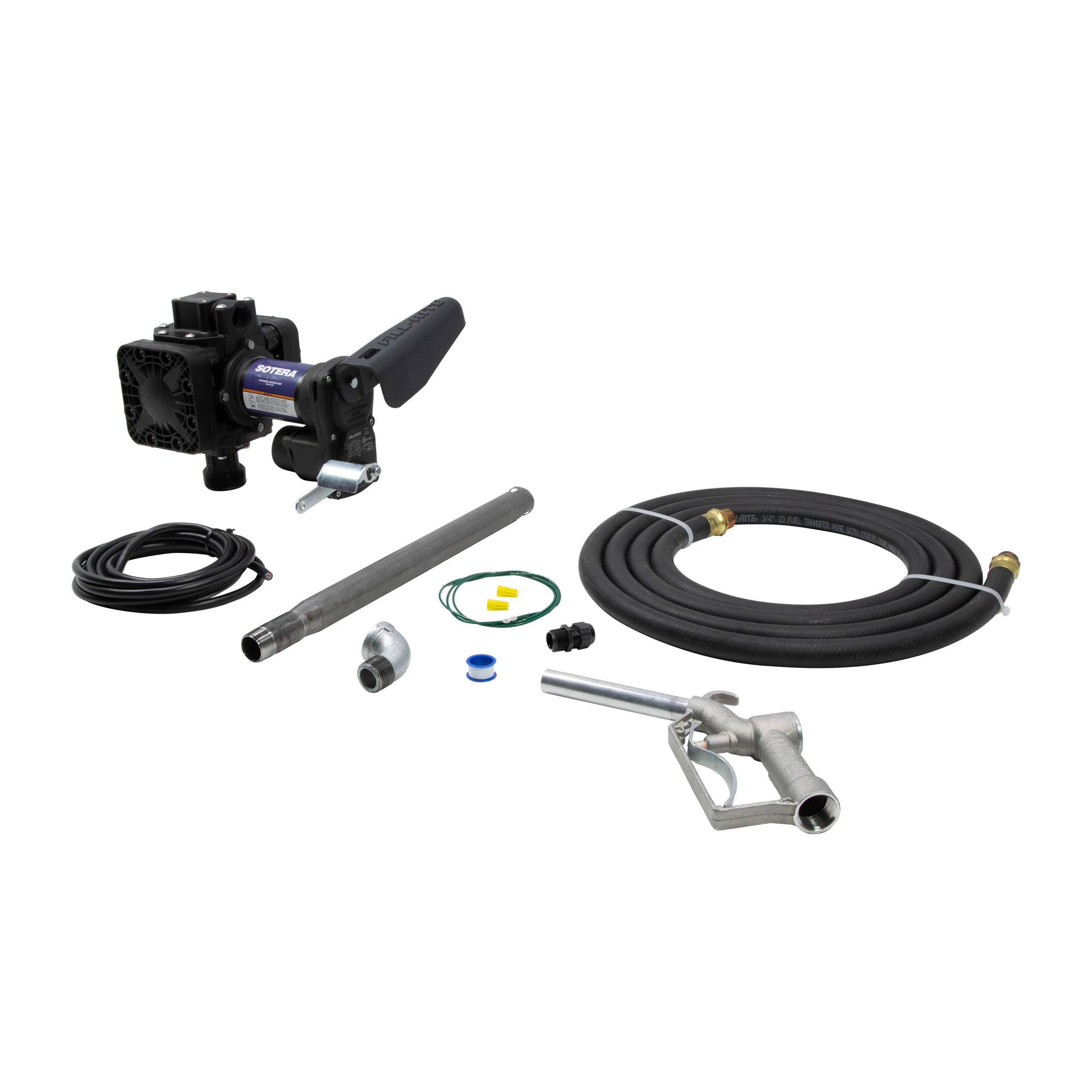 Fill Rite FR410BEXP 12VDC Diaphragm Pump with Hose and Nozzle ...