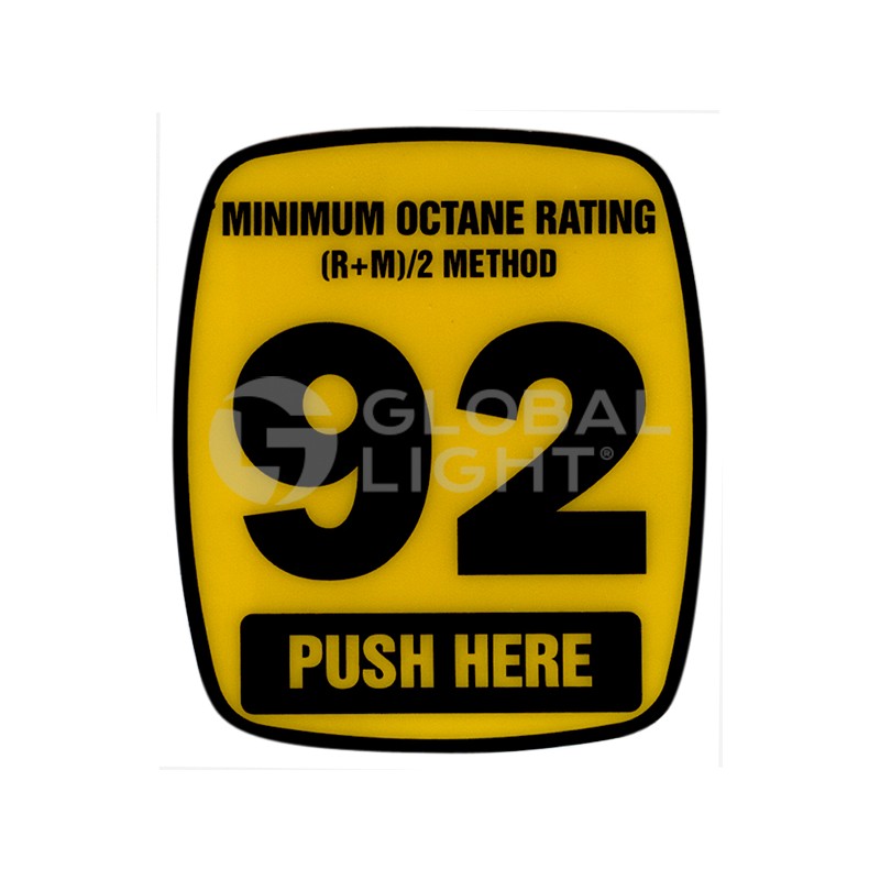 Global Light 92 Octane Decal, Wayne Ovation, 888469-001-008 - National ...
