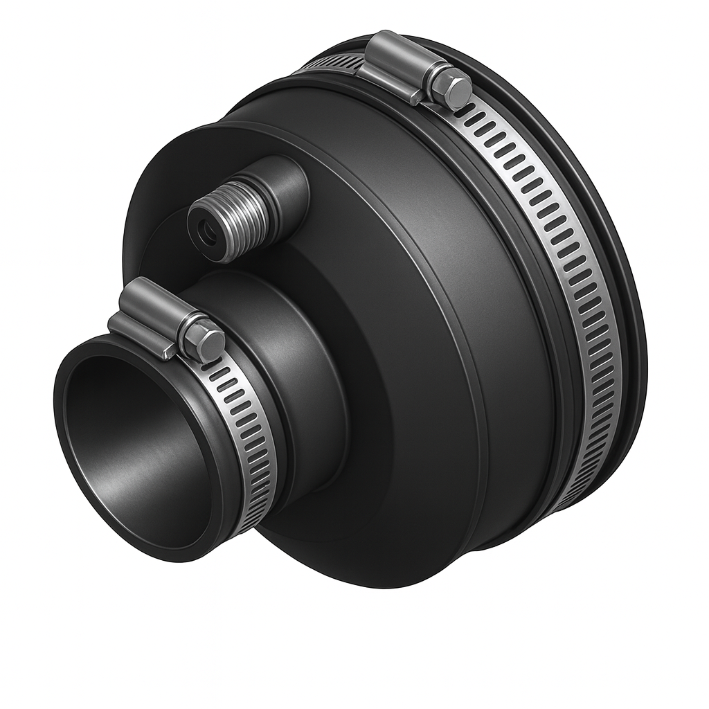 Omegaflex 1-1/2" 1-1/2" DEF-Trac BOOT KIT - PIPE/ 4" CHASE (DUCTING ...