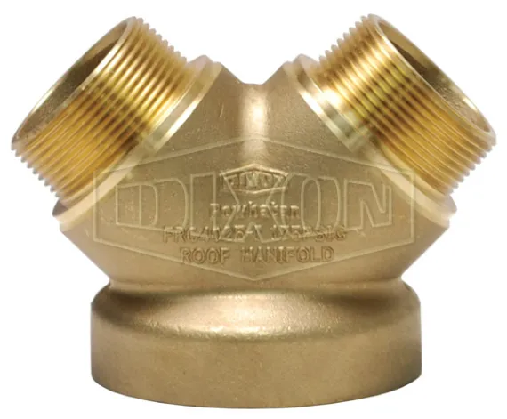 Dixon Valve FRC4025F - Two-Way Male Outlet Roof Connection Back Outlet ...