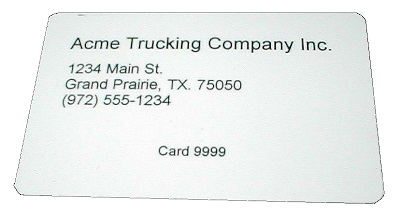 ICS Mag stripe card, white, custom printed for Phoenix systems ...