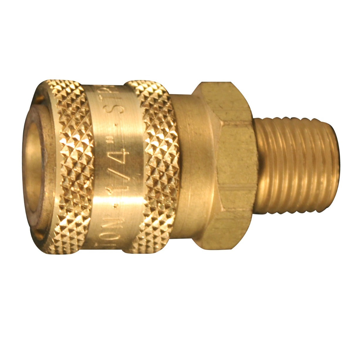 Milton 1/4" MNPT Straight Through Coupler - National Petroleum Equipment