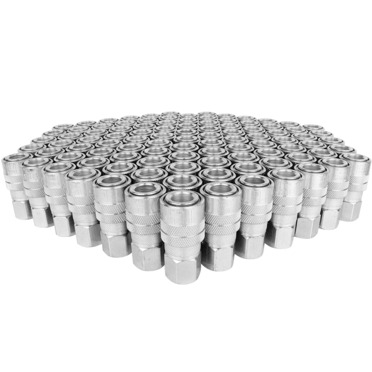 Milton 1/4" FNPT Quick-Connect Steel Coupler, Industrial Interchange (M ...