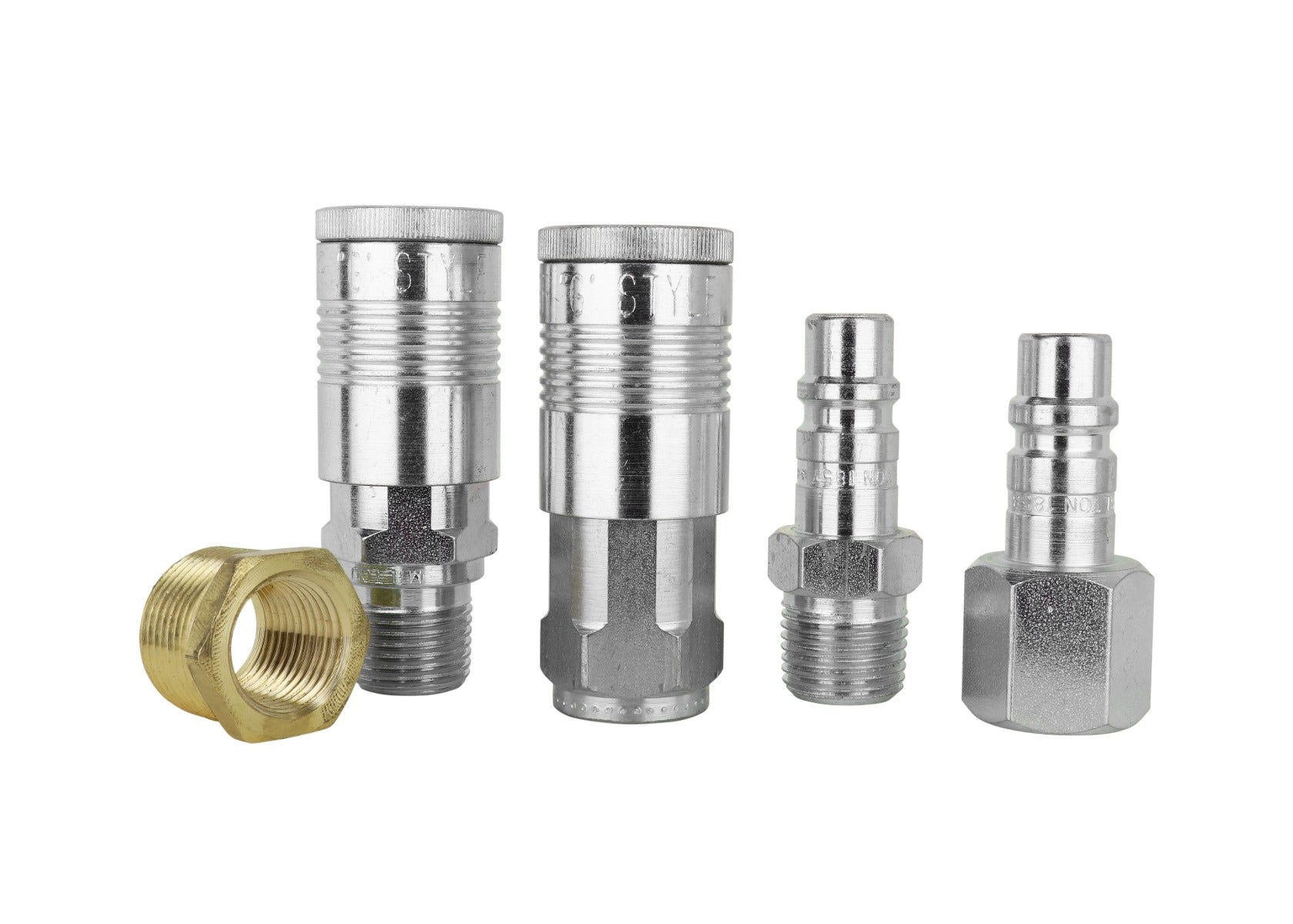 Milton G-Style Coupler, Plug and Air hose Reducer Bushing Kit - 5 ...